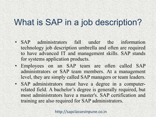 Sap courses in pune | PPT