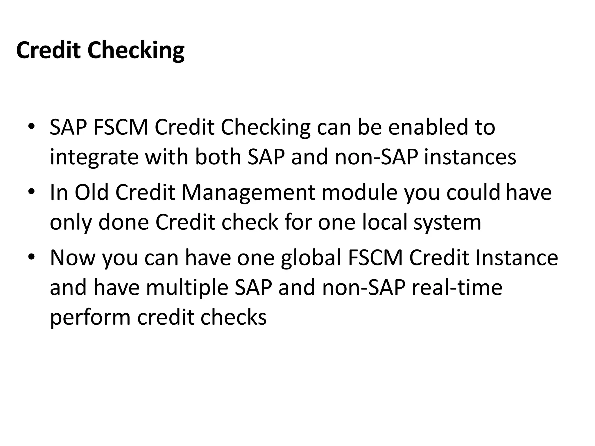Sap credit management_overview | PPTX