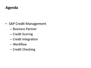 Sap credit management_overview | PPTX