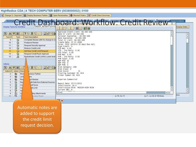 Sap credit management_overview | PPTX | Business | Business and Finance