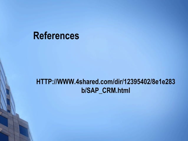 SAP CRM Overview | PPT