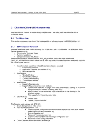 Sap crm ui cookbook | PDF