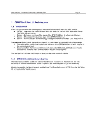Sap crm ui cookbook | PDF