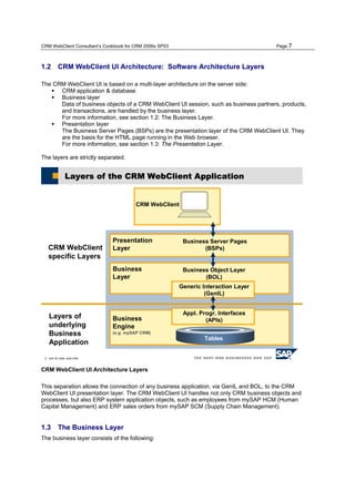 Sap crm ui cookbook | PDF
