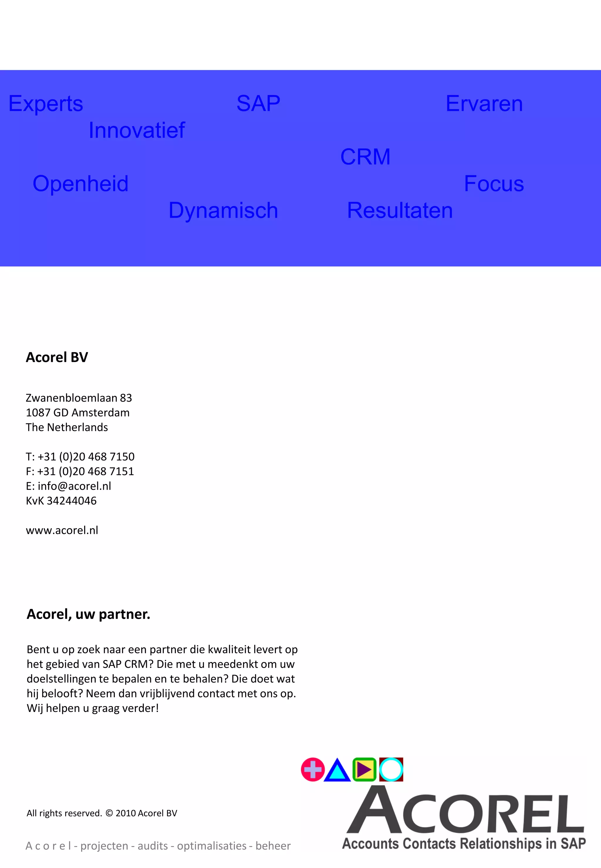 SAP CRM Upgrade Acorel | PDF