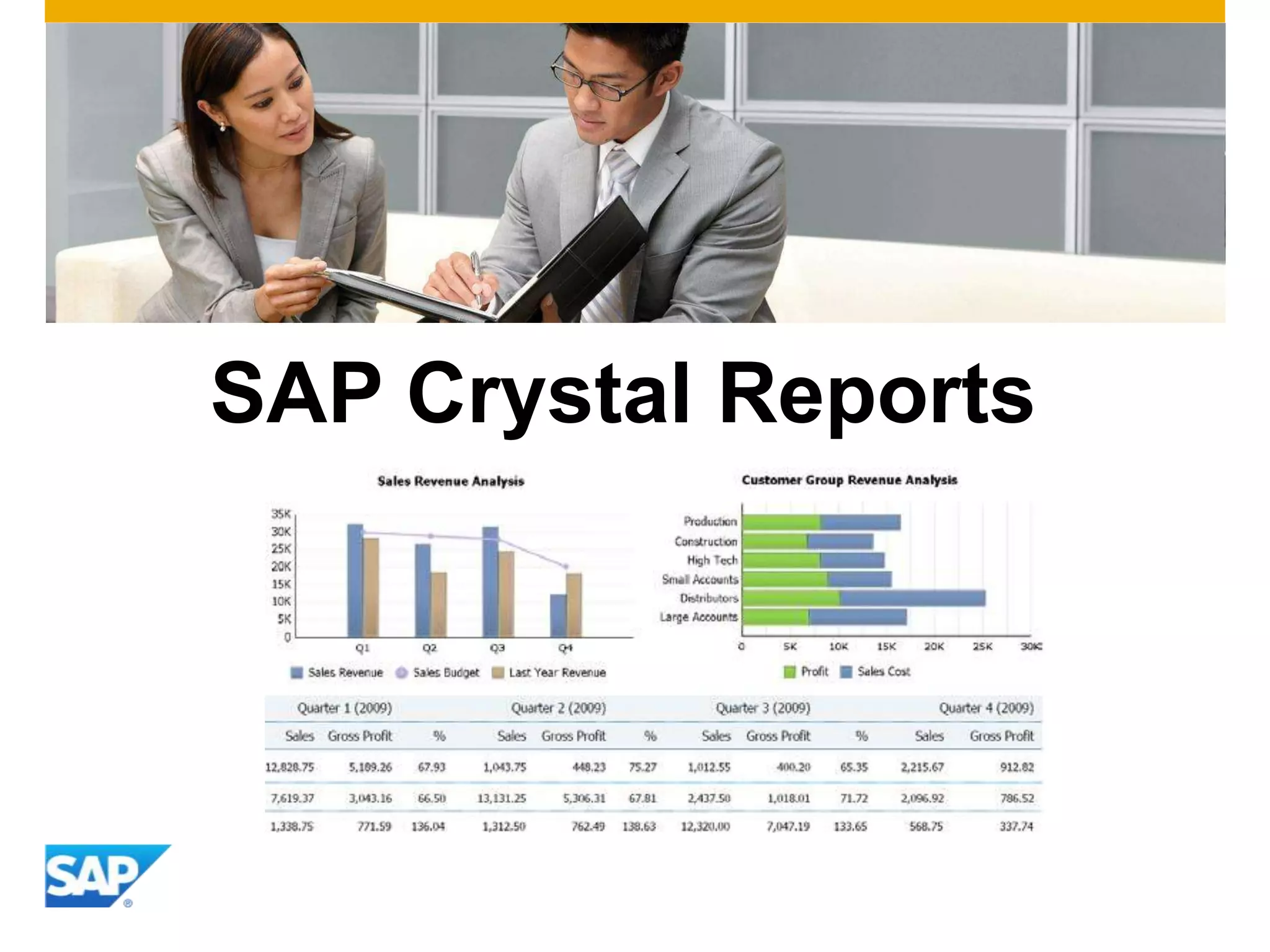 Sap Crystal Reports | PPTX | Databases | Computer Software and Applications
