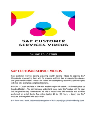 SAP CUSTOMER SERVICE | PDF