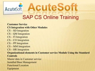 Sap cs online training | PPSX