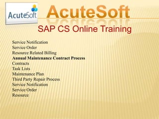 Sap cs online training | PPSX