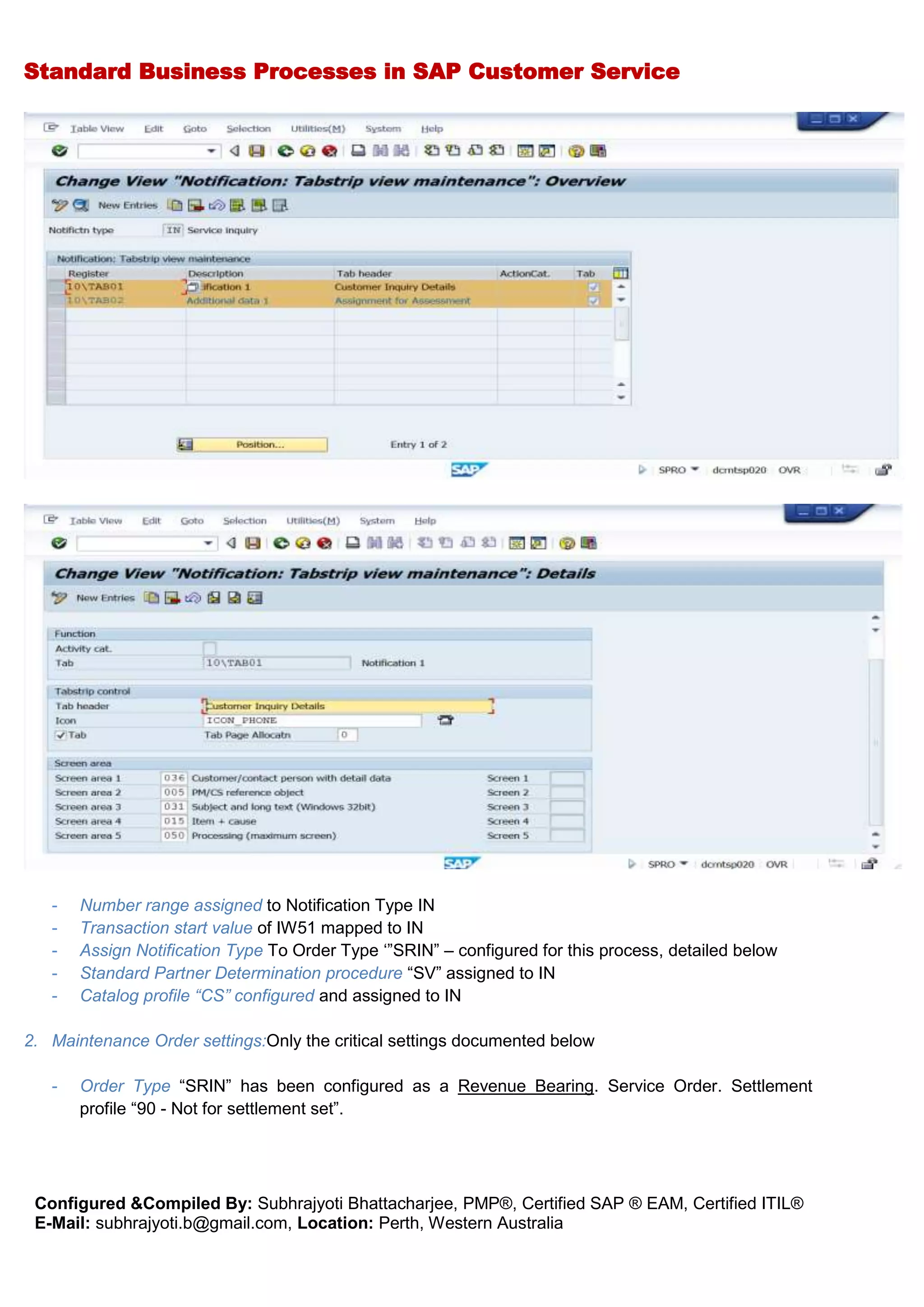 SAP Logistics - CS - Standard Process & Configuration document | DOCX