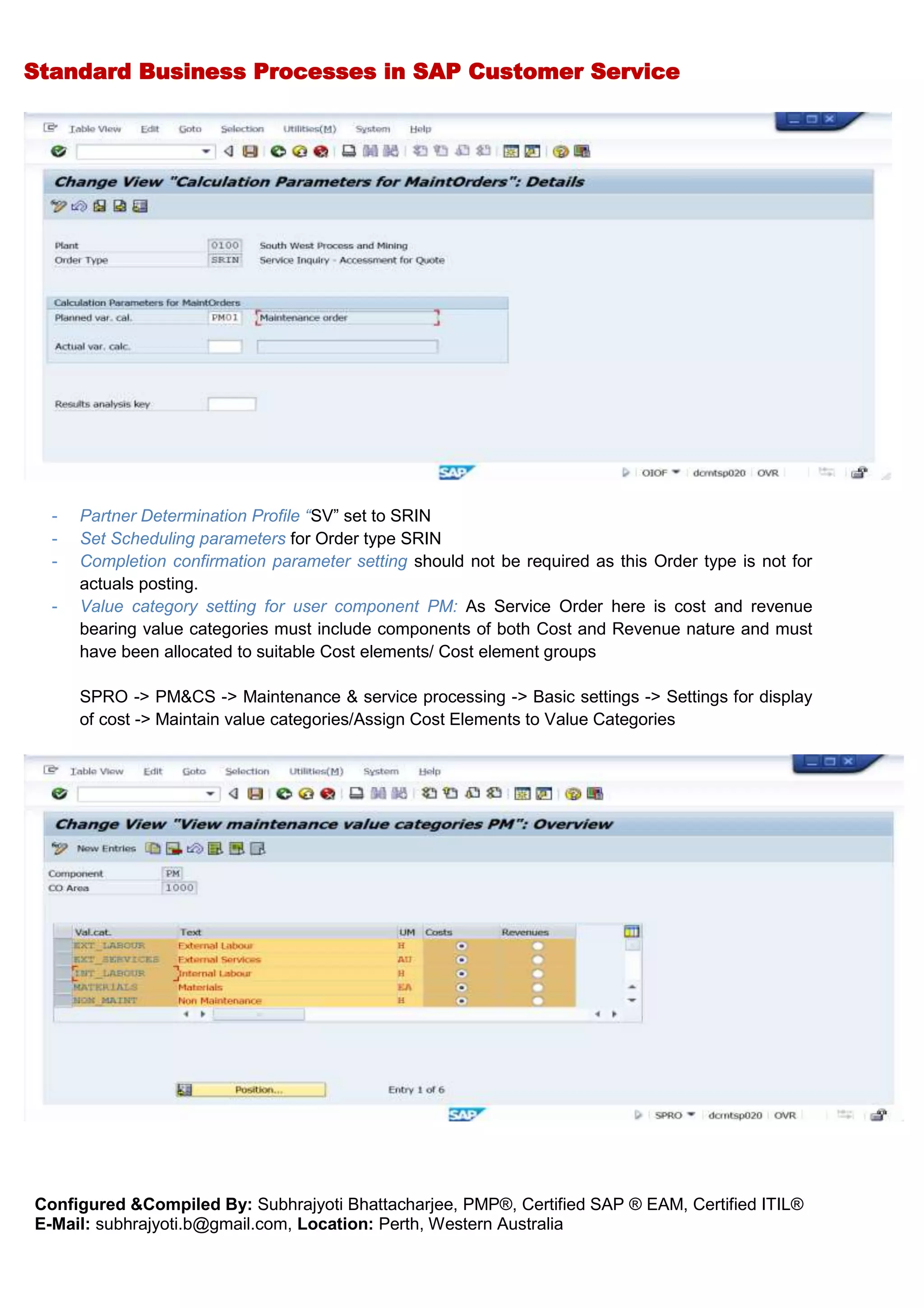 SAP Logistics - CS - Standard Process & Configuration document | DOCX
