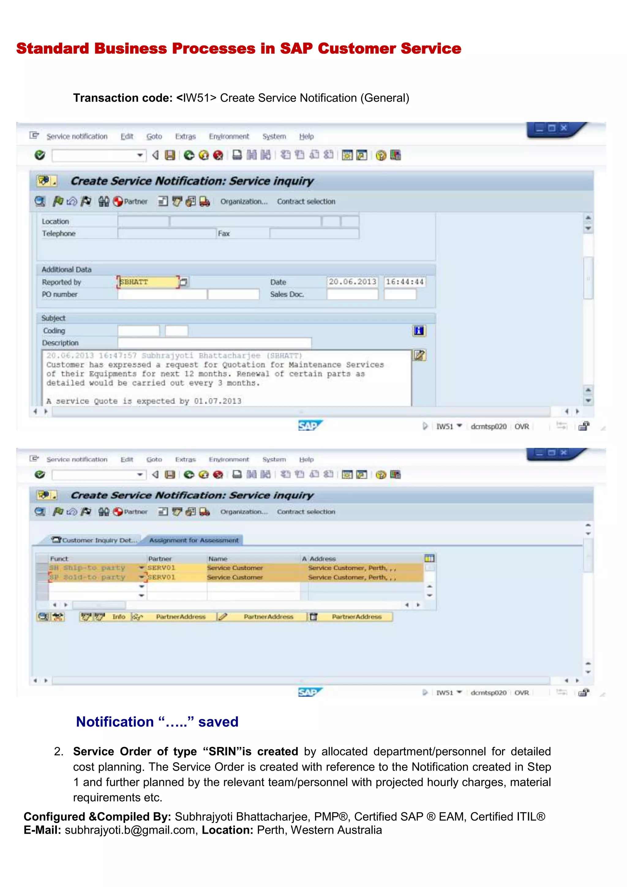 SAP Logistics - CS - Standard Process & Configuration document | DOCX