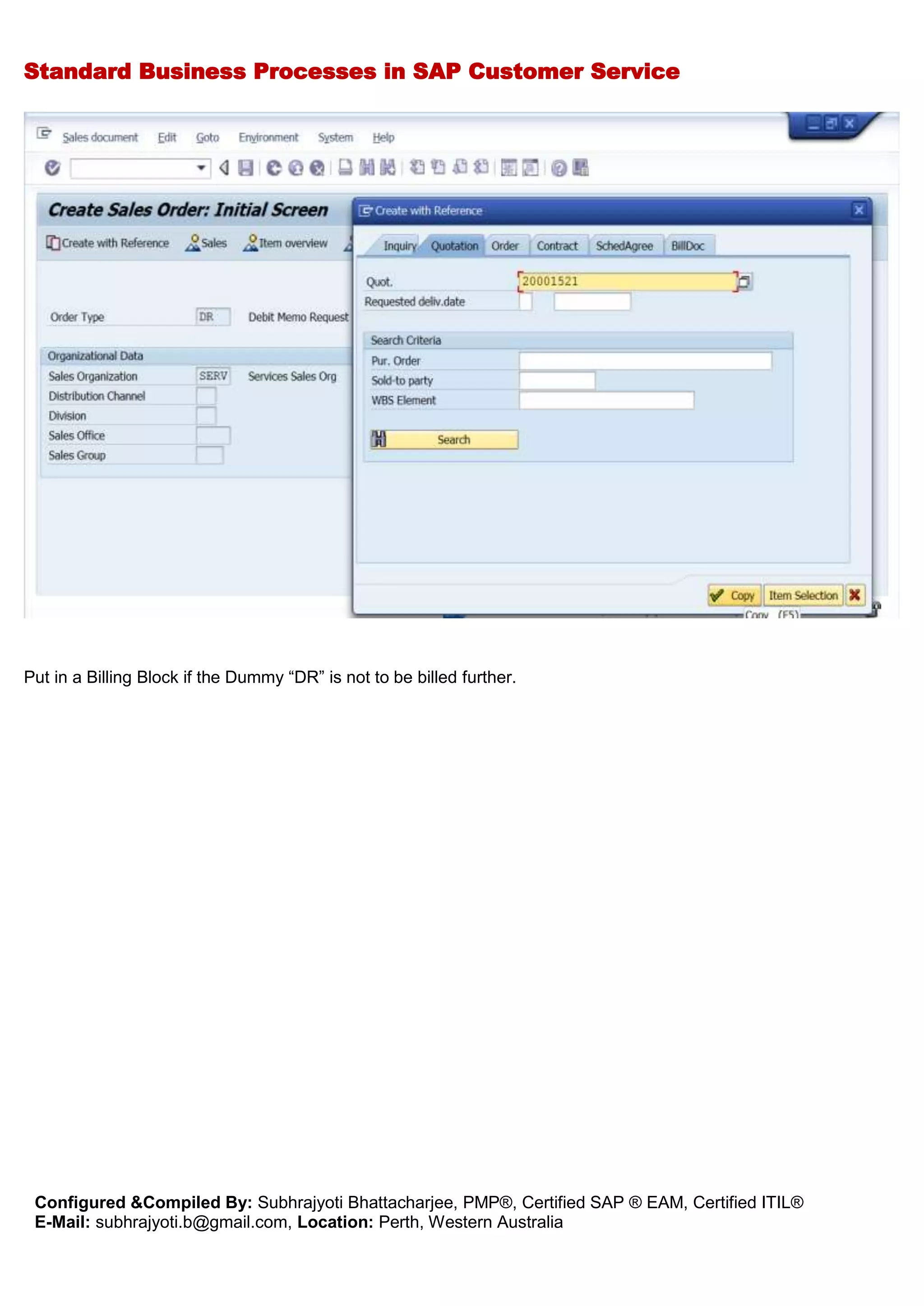 SAP Logistics - CS - Standard Process & Configuration document | DOCX