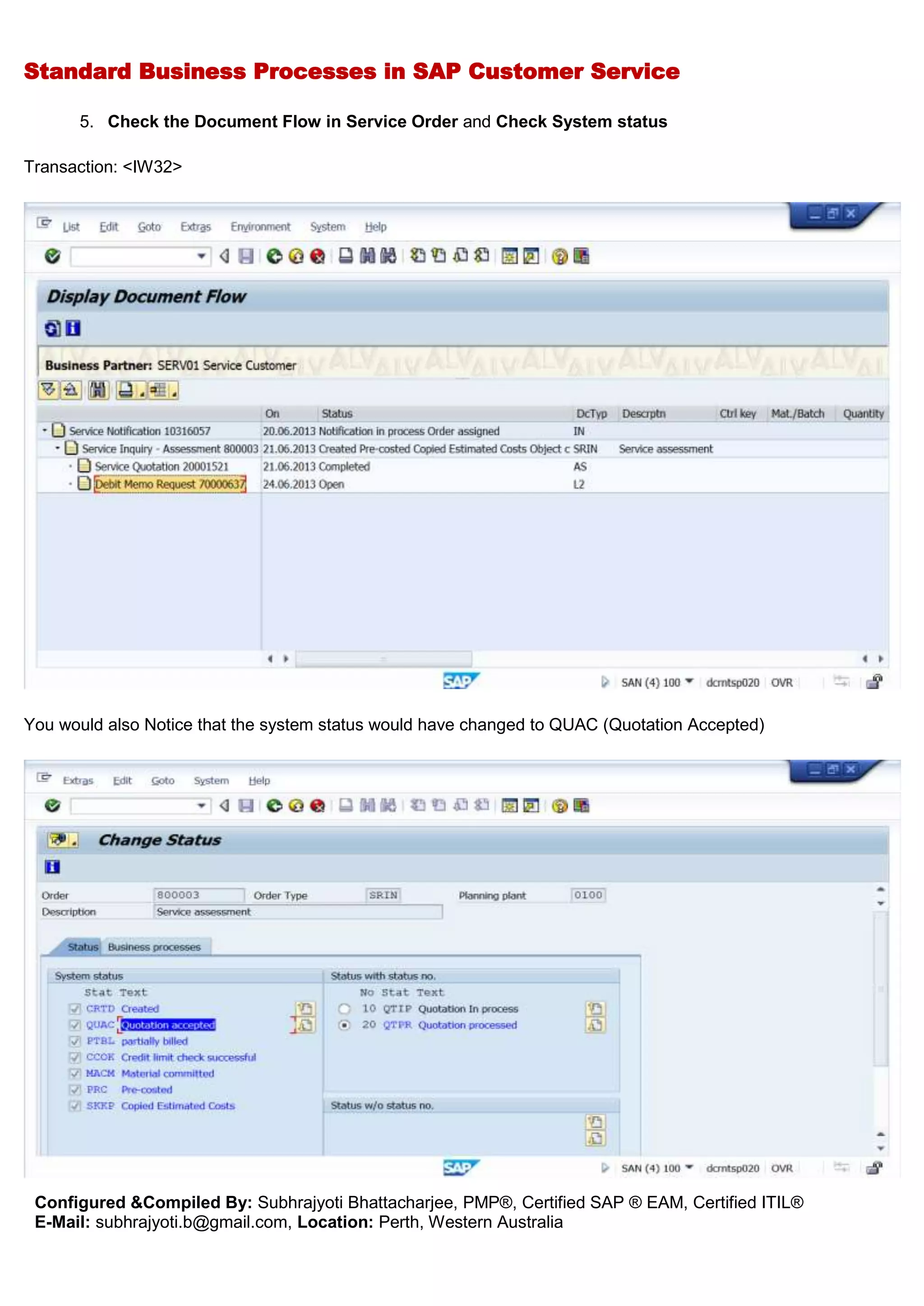 SAP Logistics - CS - Standard Process & Configuration document | DOCX