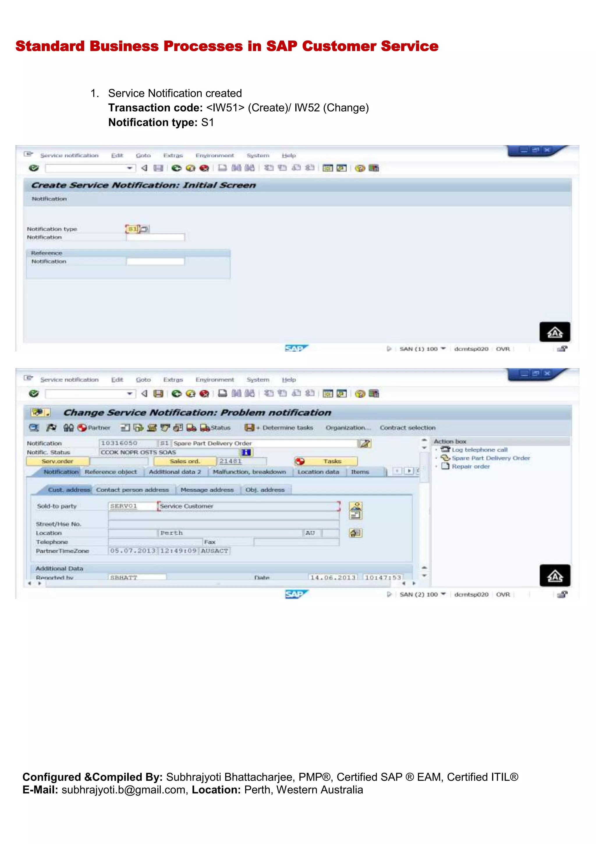 SAP Logistics - CS - Standard Process & Configuration document | DOCX