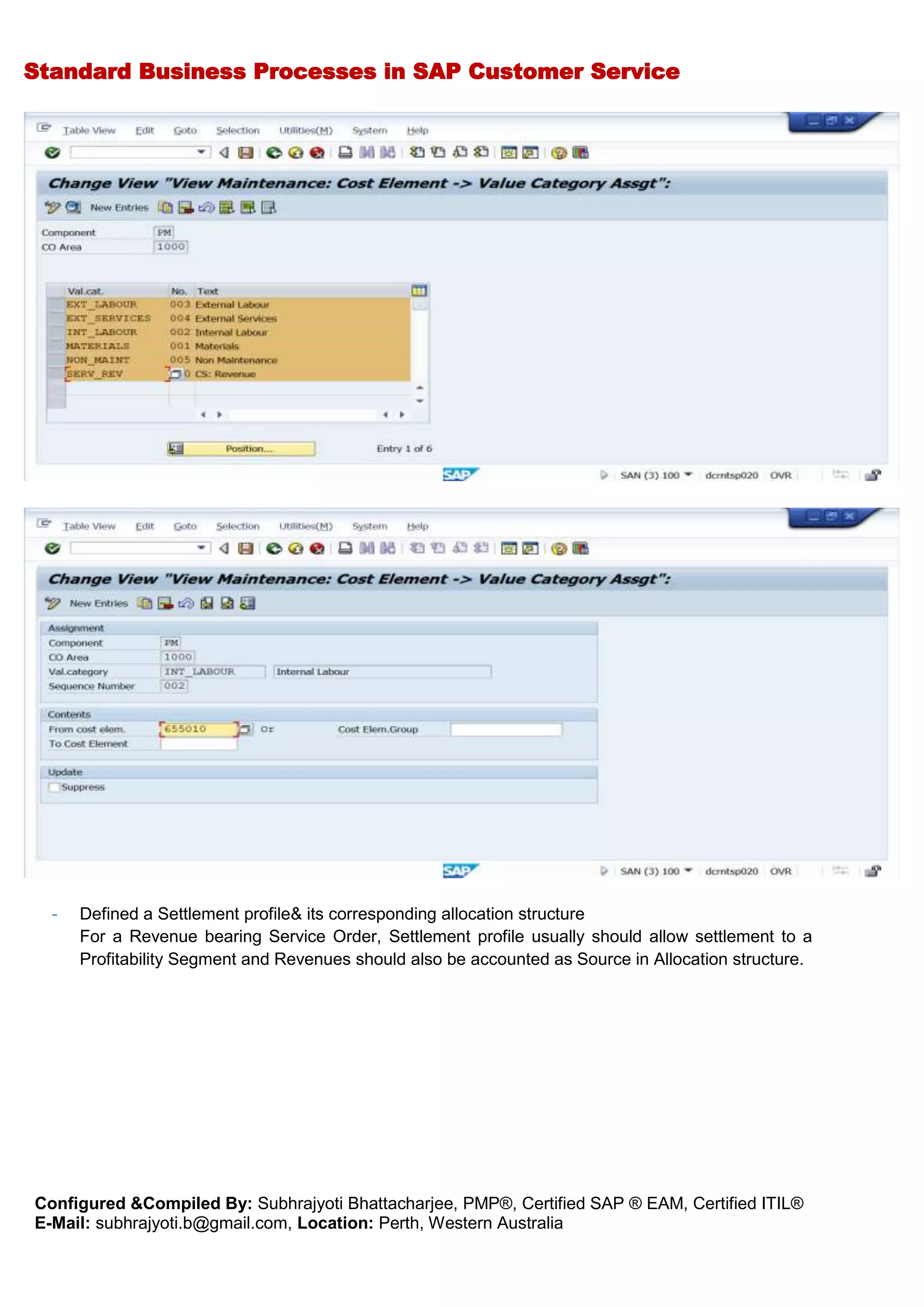 SAP Logistics - CS - Standard Process & Configuration document | DOCX