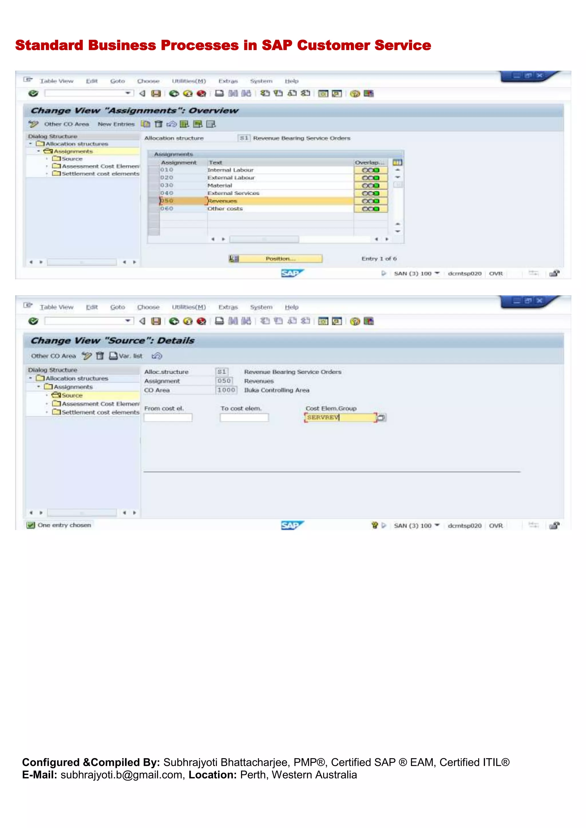SAP Logistics - CS - Standard Process & Configuration document | DOCX