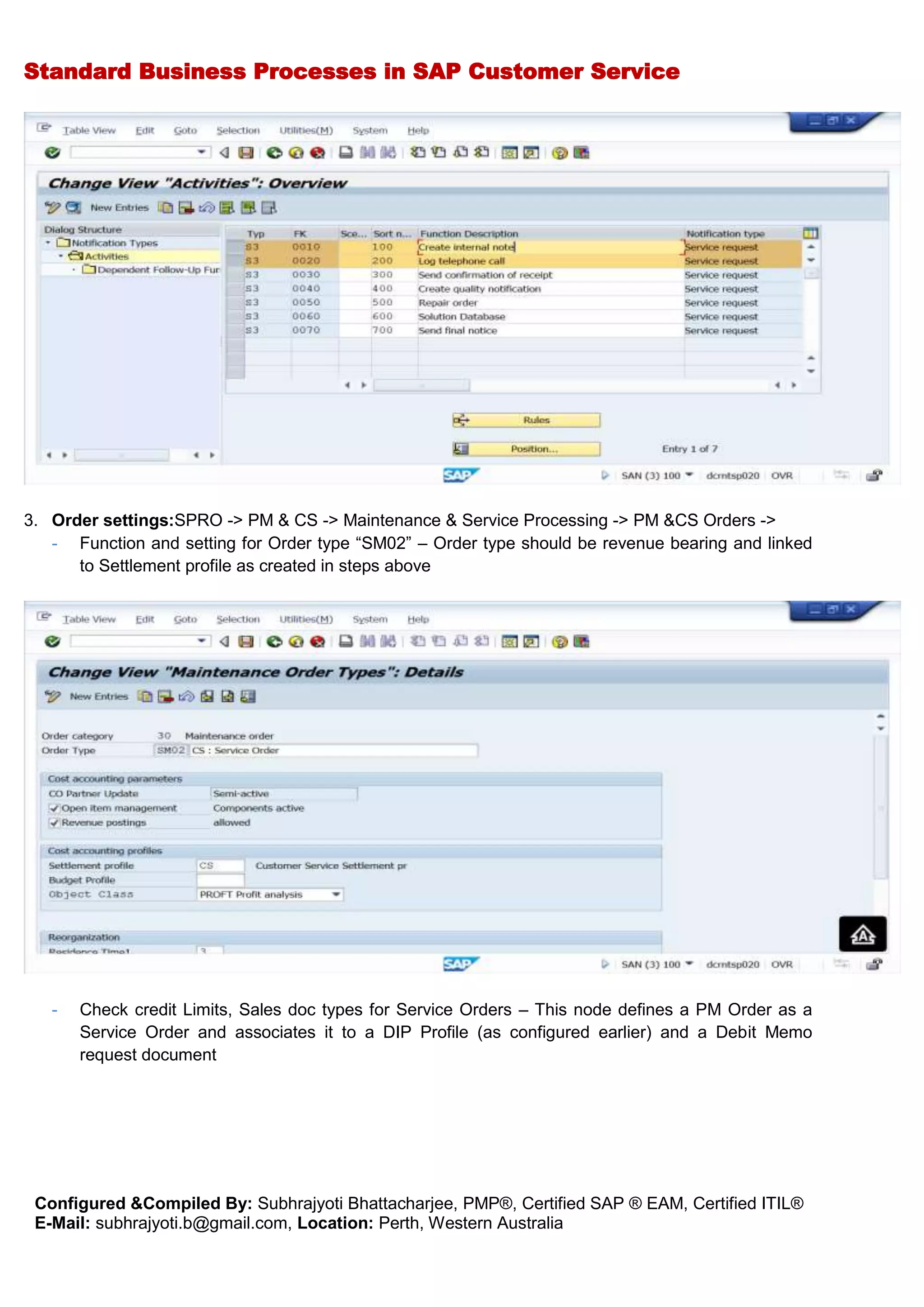 SAP Logistics - CS - Standard Process & Configuration document | PDF