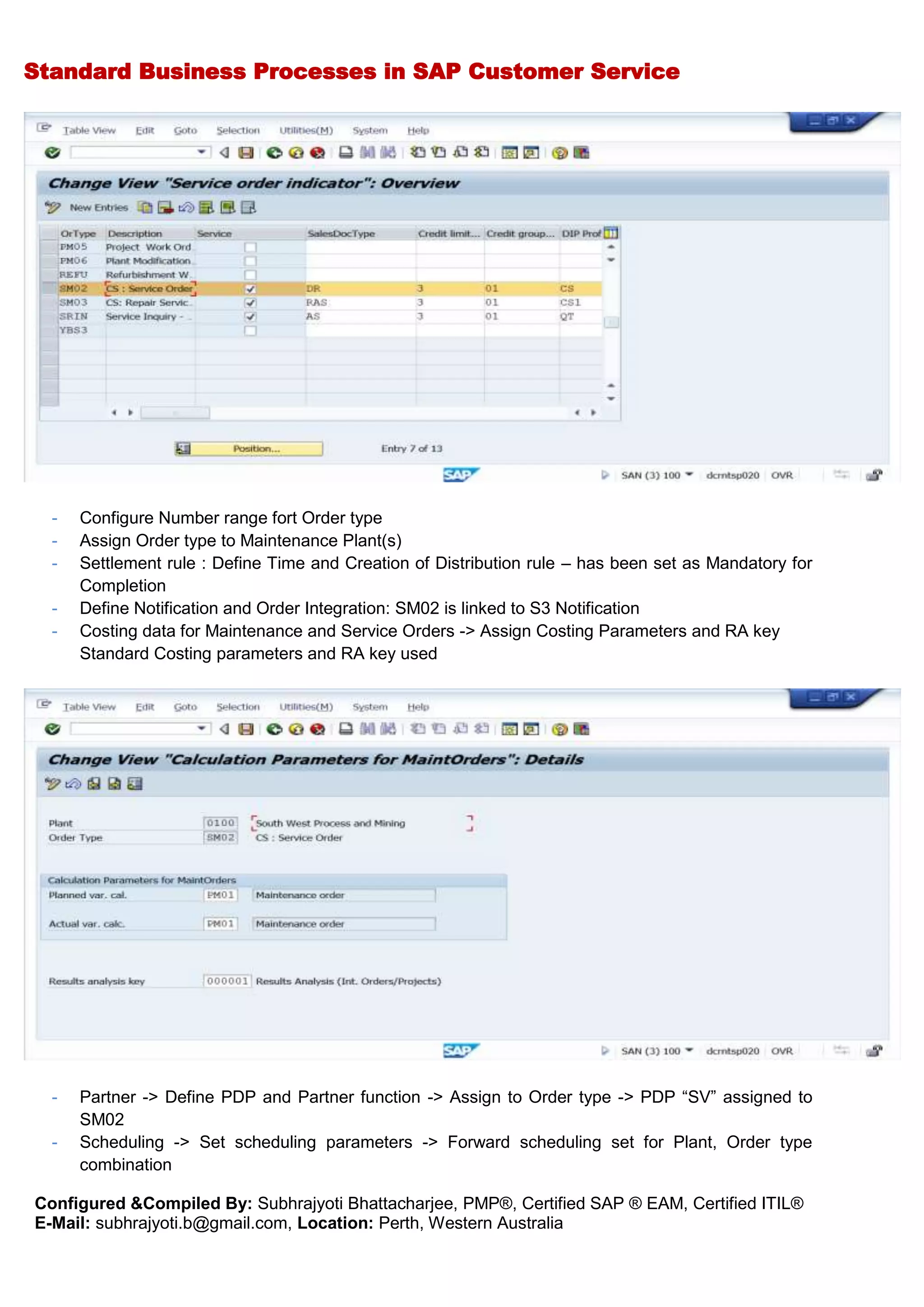 SAP Logistics - CS - Standard Process & Configuration document | DOCX