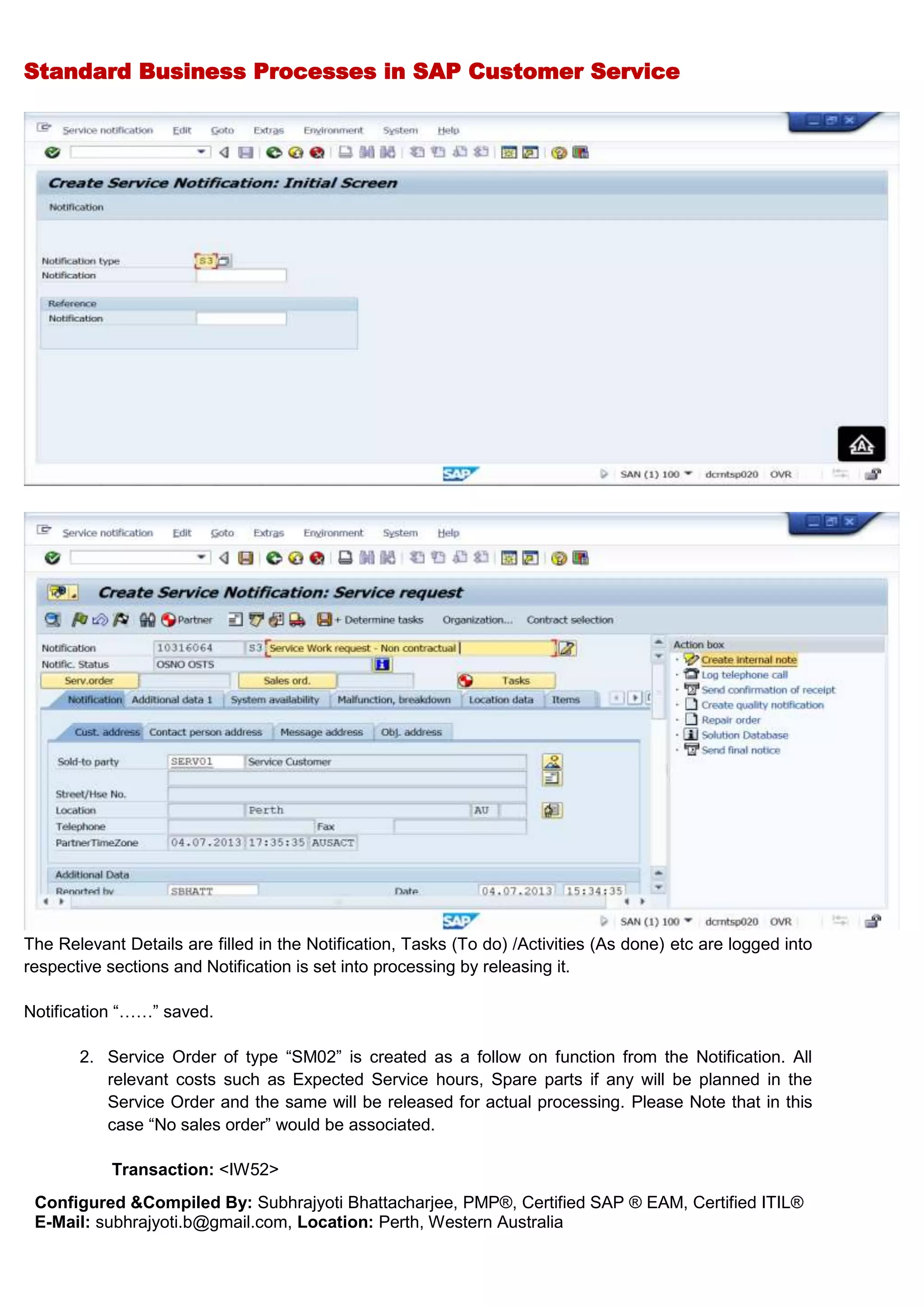 SAP Logistics - CS - Standard Process & Configuration document | DOCX
