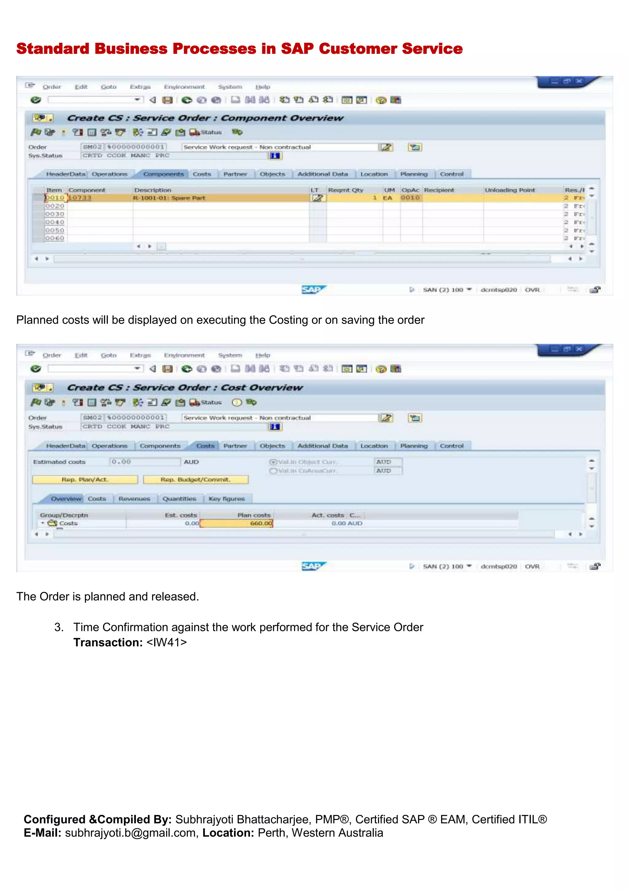 SAP Logistics - CS - Standard Process & Configuration document | DOCX