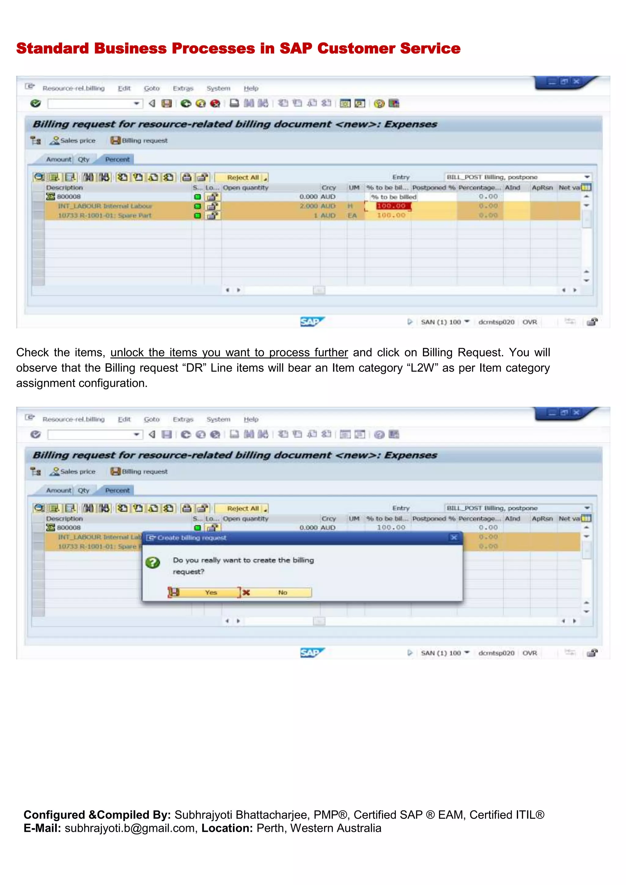 SAP Logistics - CS - Standard Process & Configuration document | DOCX