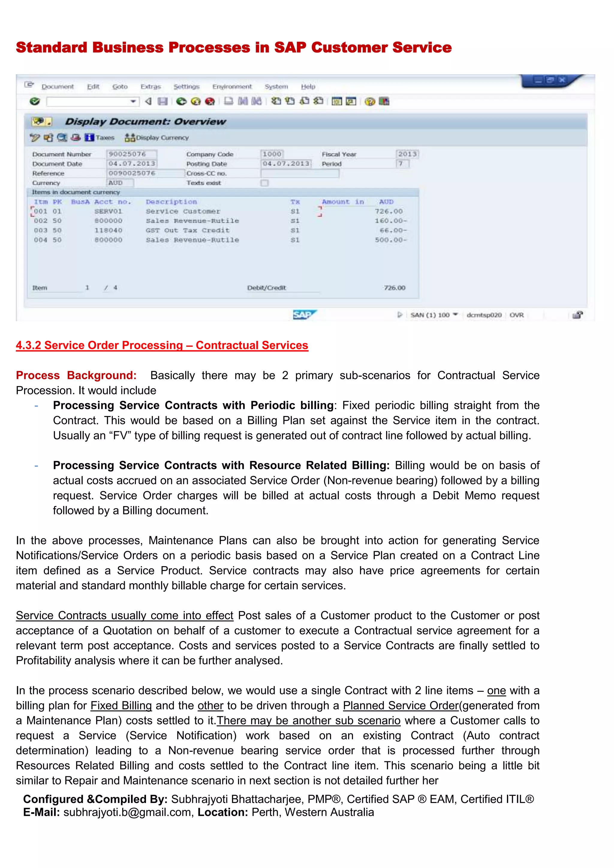 SAP Logistics - CS - Standard Process & Configuration document | DOCX