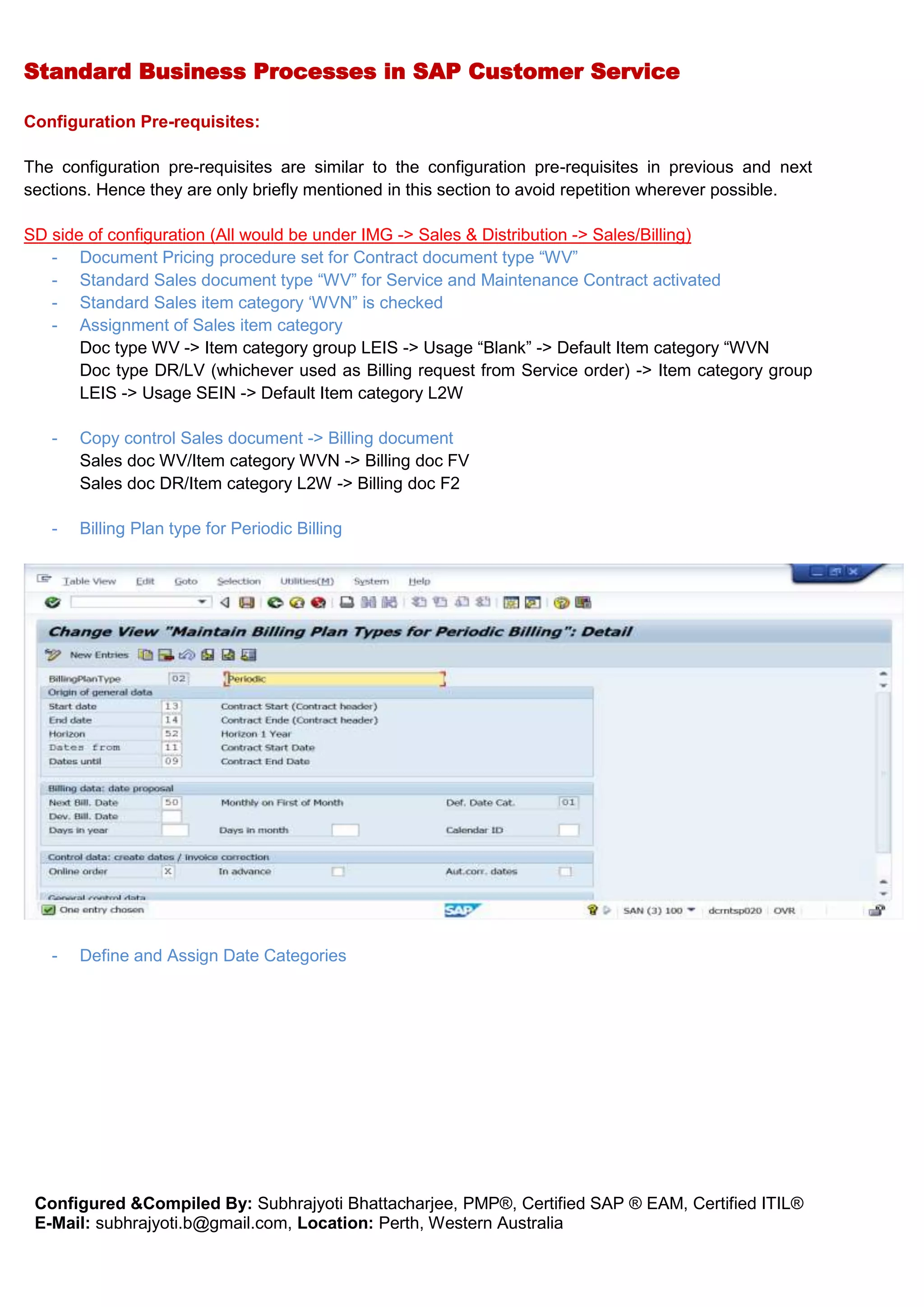 SAP Logistics - CS - Standard Process & Configuration document | DOCX