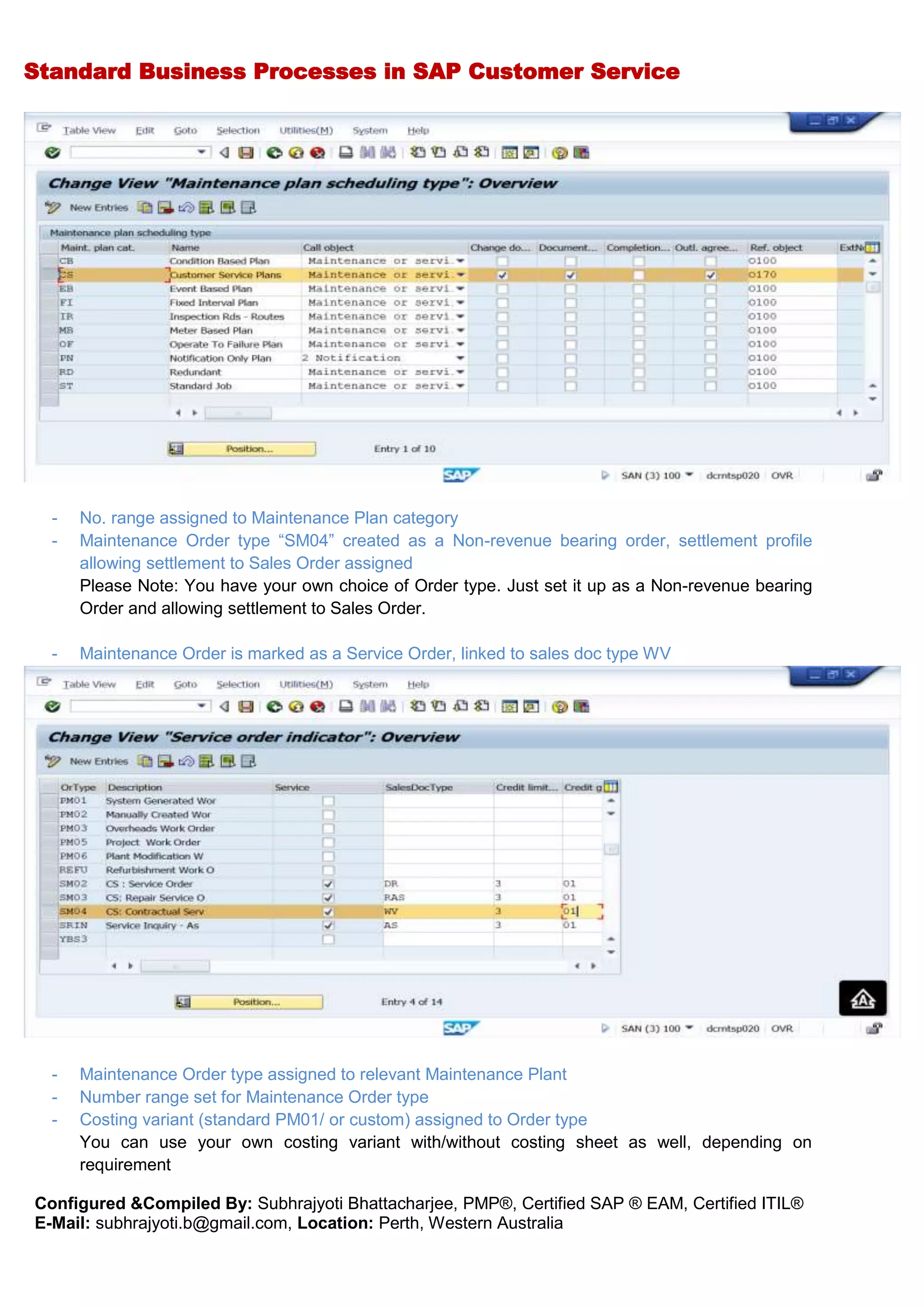 SAP Logistics - CS - Standard Process & Configuration document | DOCX