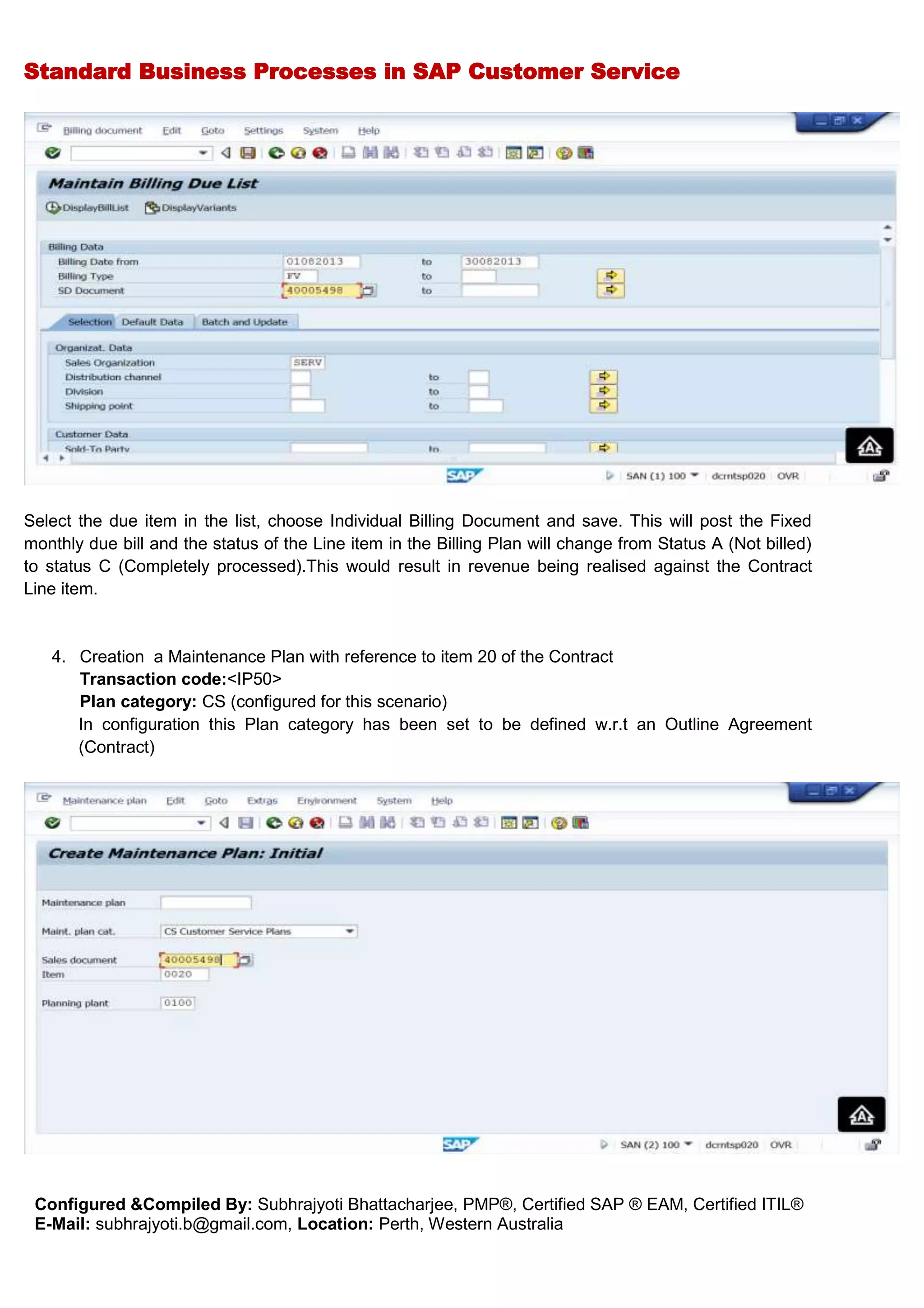 SAP Logistics - CS - Standard Process & Configuration document | DOCX