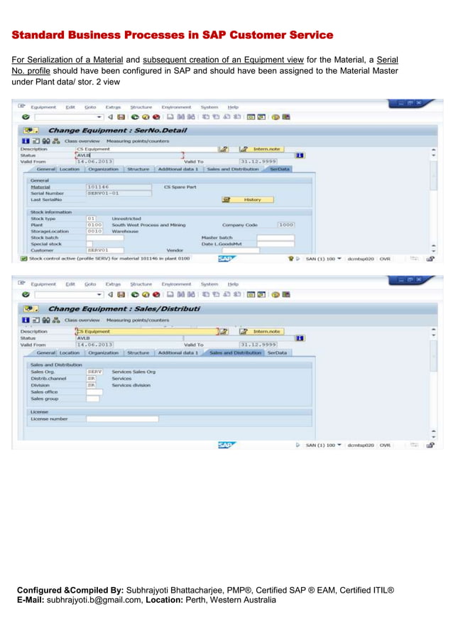 SAP Logistics - CS - Standard Process & Configuration document | DOCX