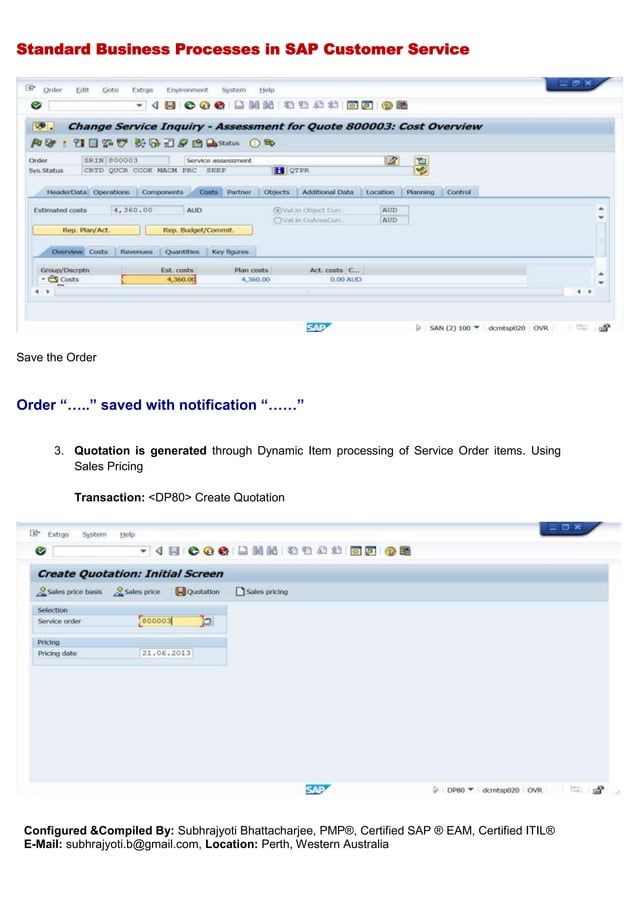 SAP Logistics - CS - Standard Process & Configuration document | DOCX