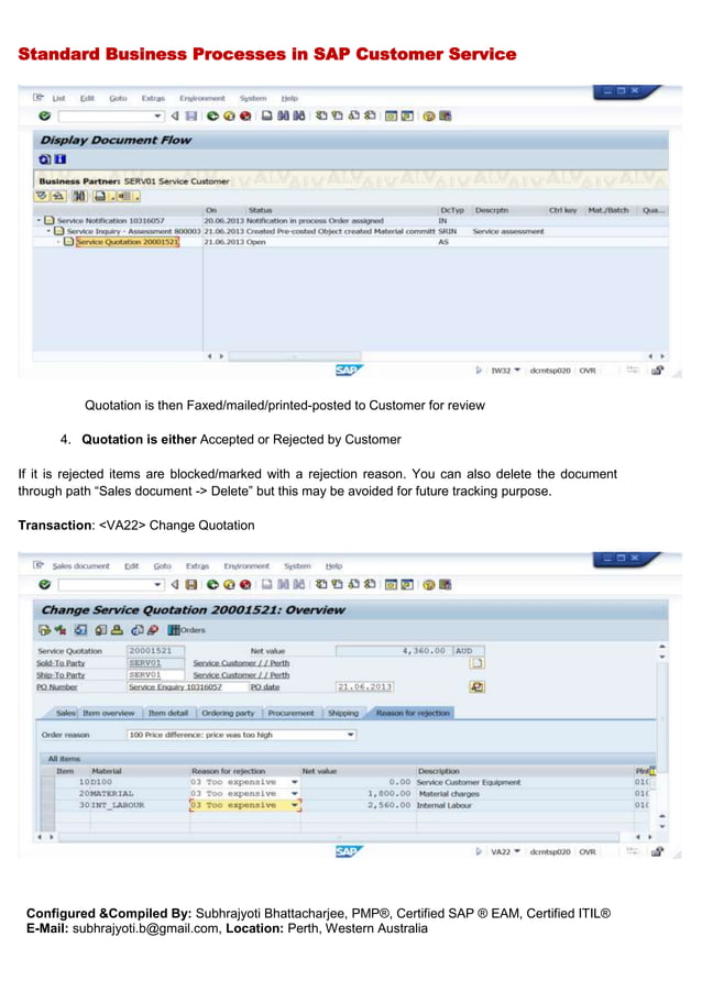 SAP Logistics - CS - Standard Process & Configuration document | DOCX