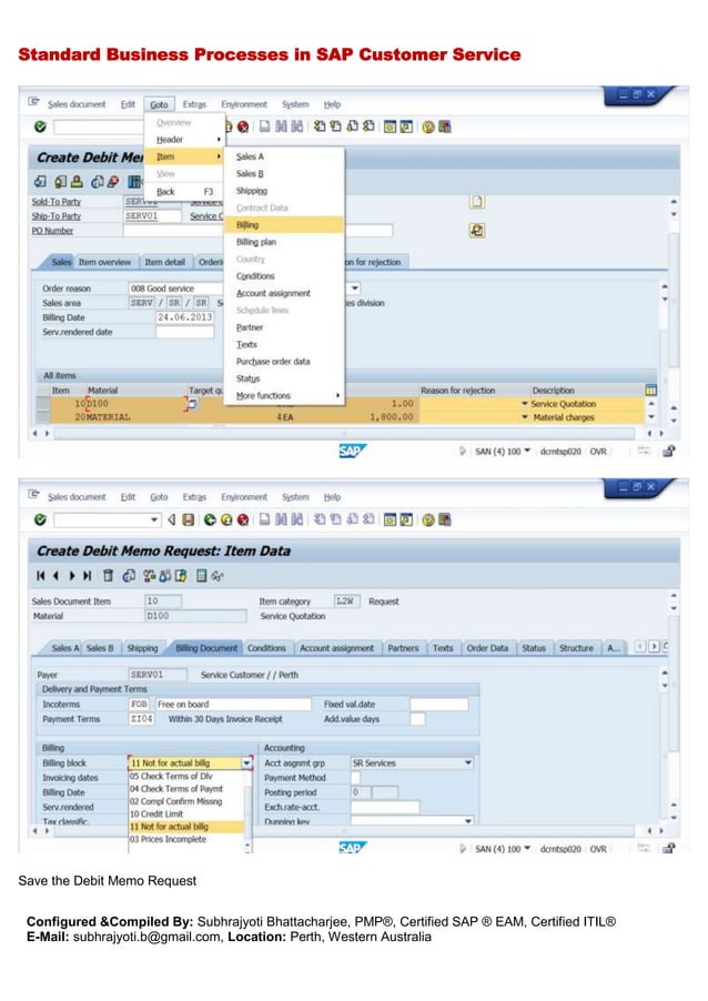 SAP Logistics - CS - Standard Process & Configuration document | DOCX