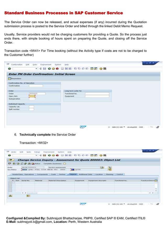 SAP Logistics - CS - Standard Process & Configuration document | DOCX