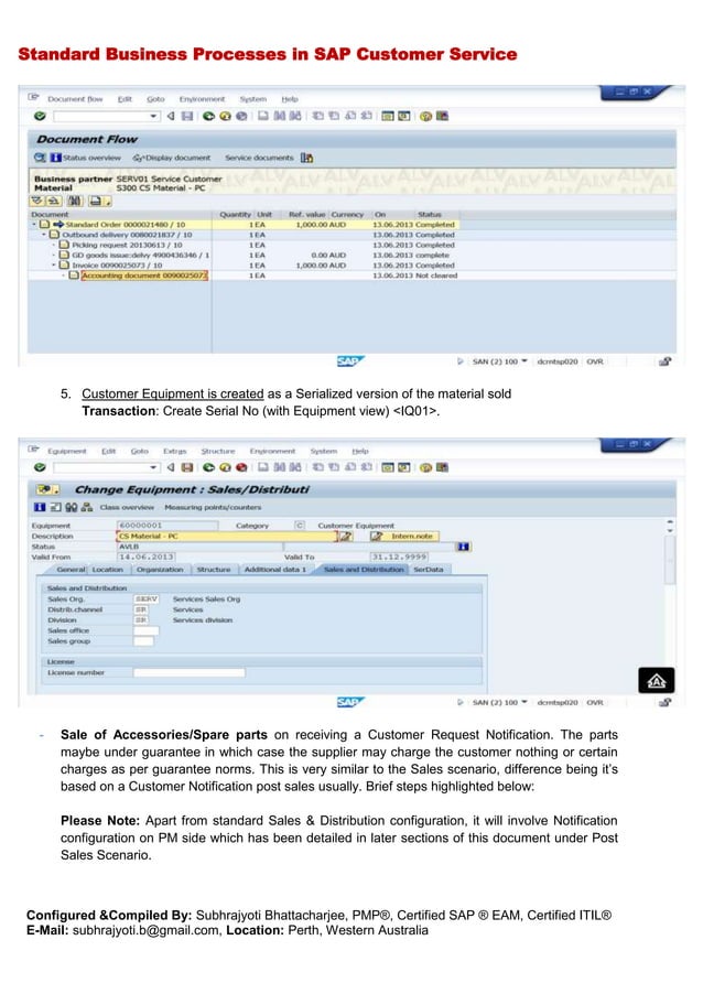SAP Logistics - CS - Standard Process & Configuration document | DOCX