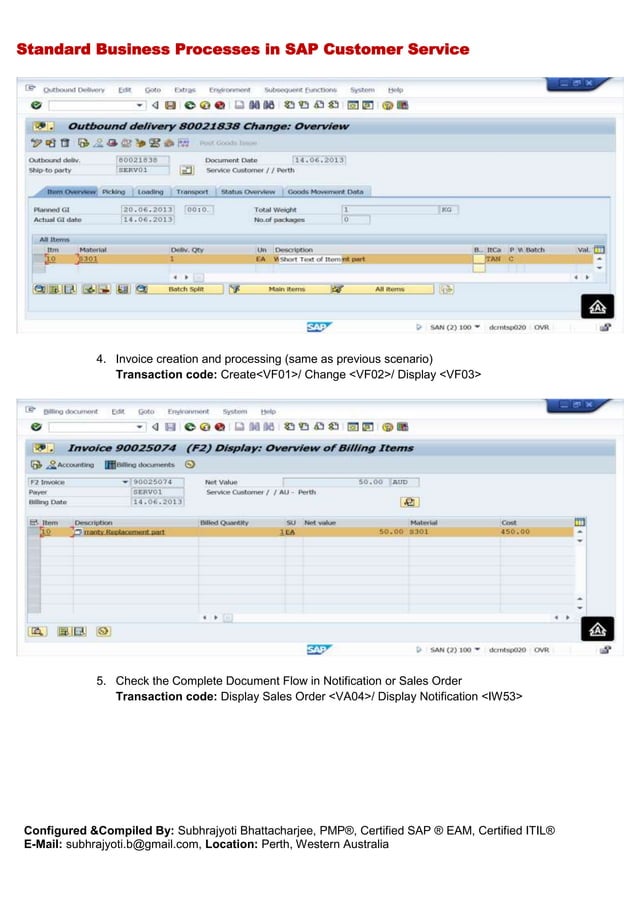 SAP Logistics - CS - Standard Process & Configuration document | DOCX
