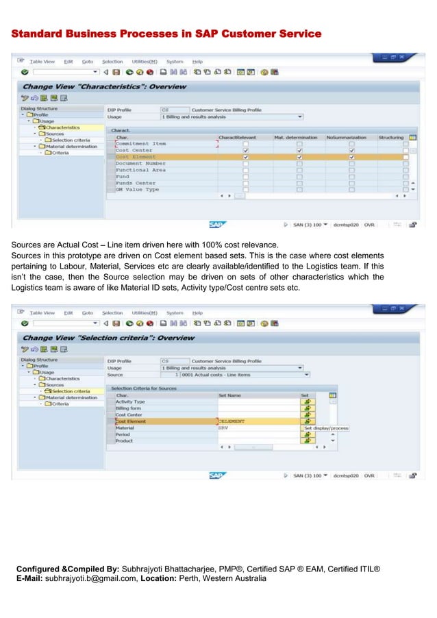 SAP Logistics - CS - Standard Process & Configuration document | DOCX