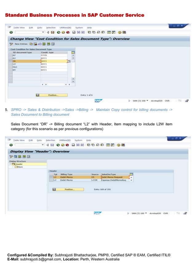 SAP Logistics - CS - Standard Process & Configuration document | DOCX