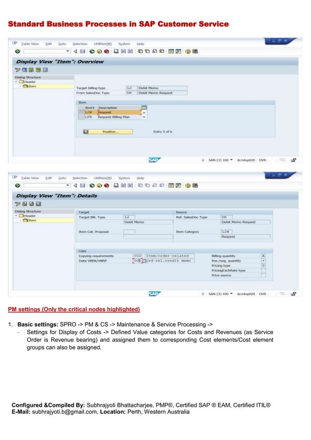 SAP Logistics - CS - Standard Process & Configuration document | DOCX