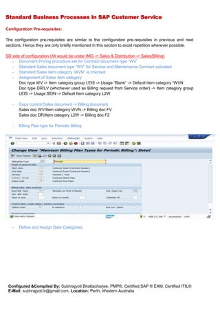 SAP Logistics - CS - Standard Process & Configuration document | DOCX