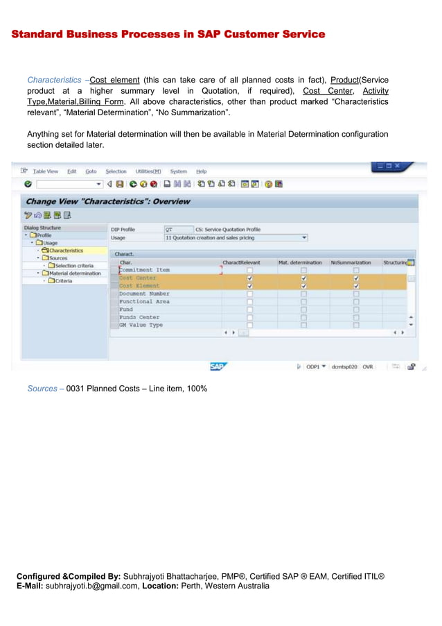 SAP Logistics - CS - Standard Process & Configuration document | DOCX