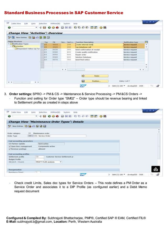Sap cs standard process document | DOCX