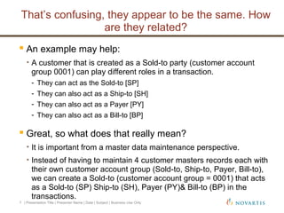 Sap customer account_groups_vs_sap_partner_functions (2) | PPT