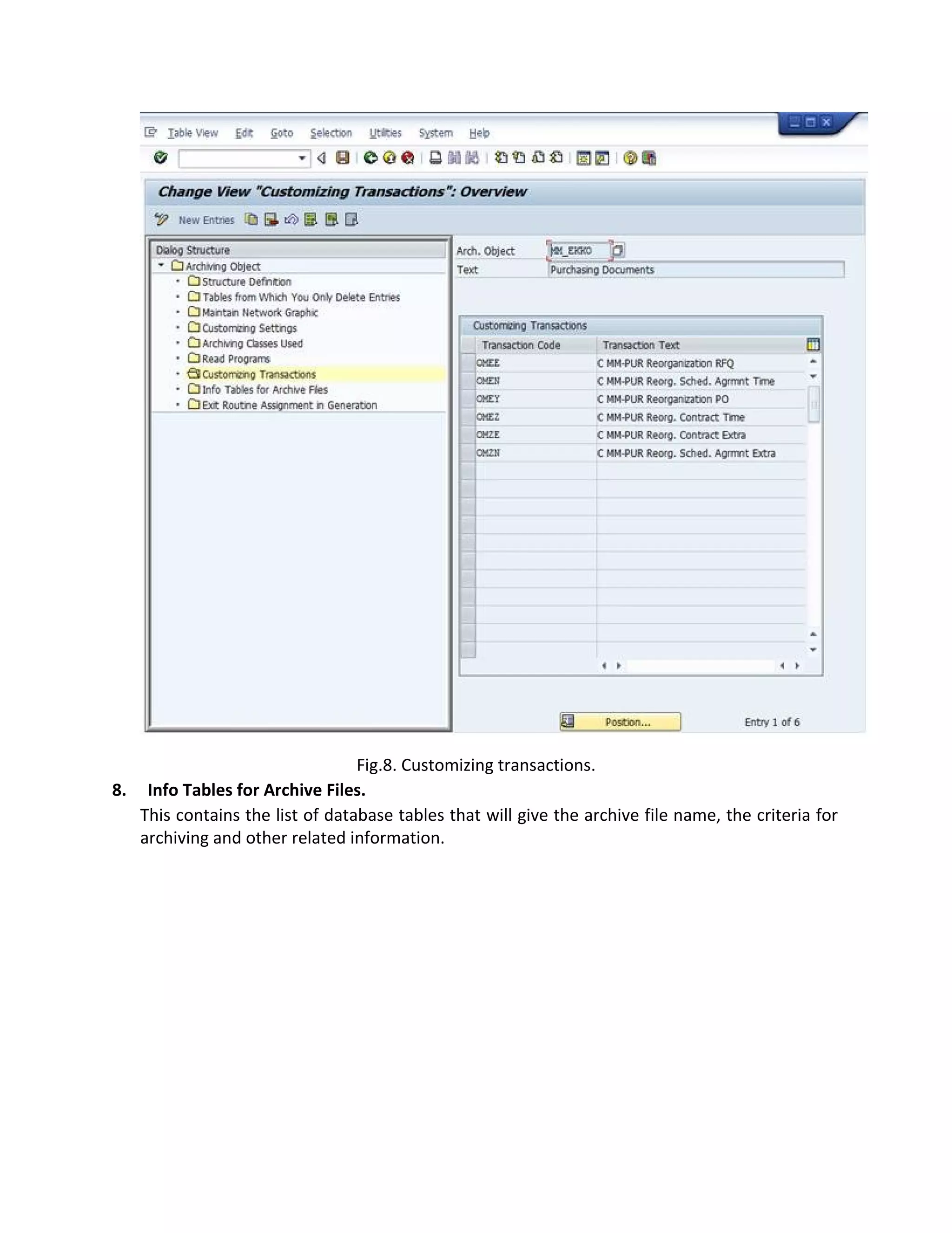 SAP data archiving | DOC