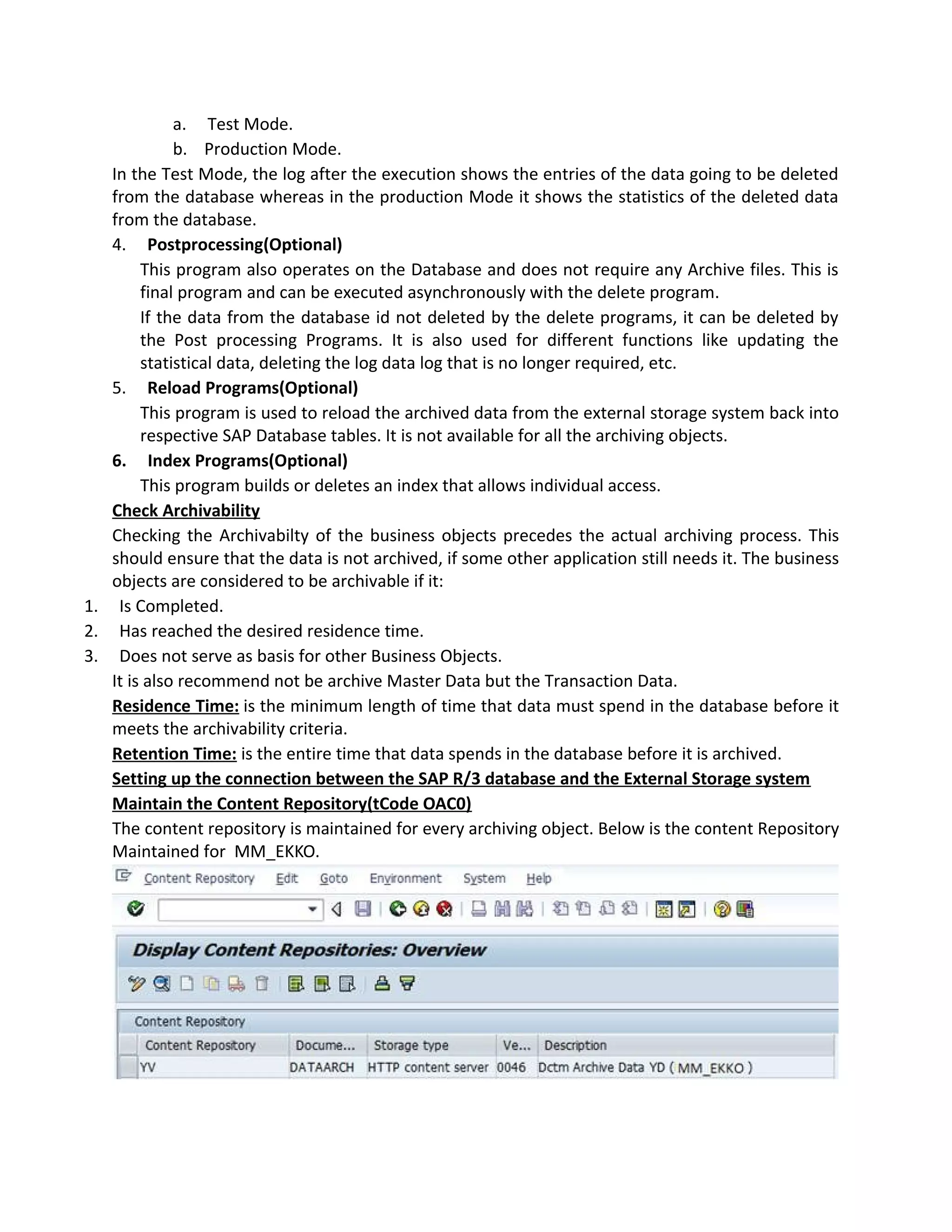 SAP data archiving | DOC