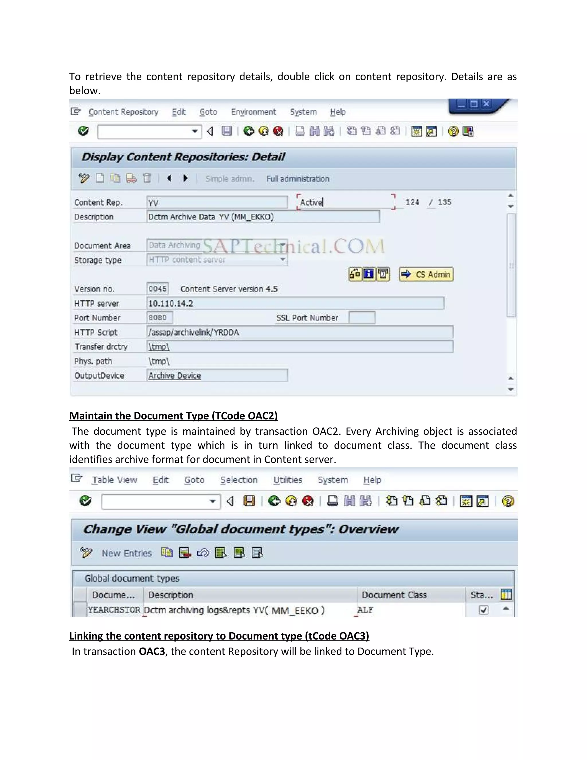 SAP data archiving | DOC