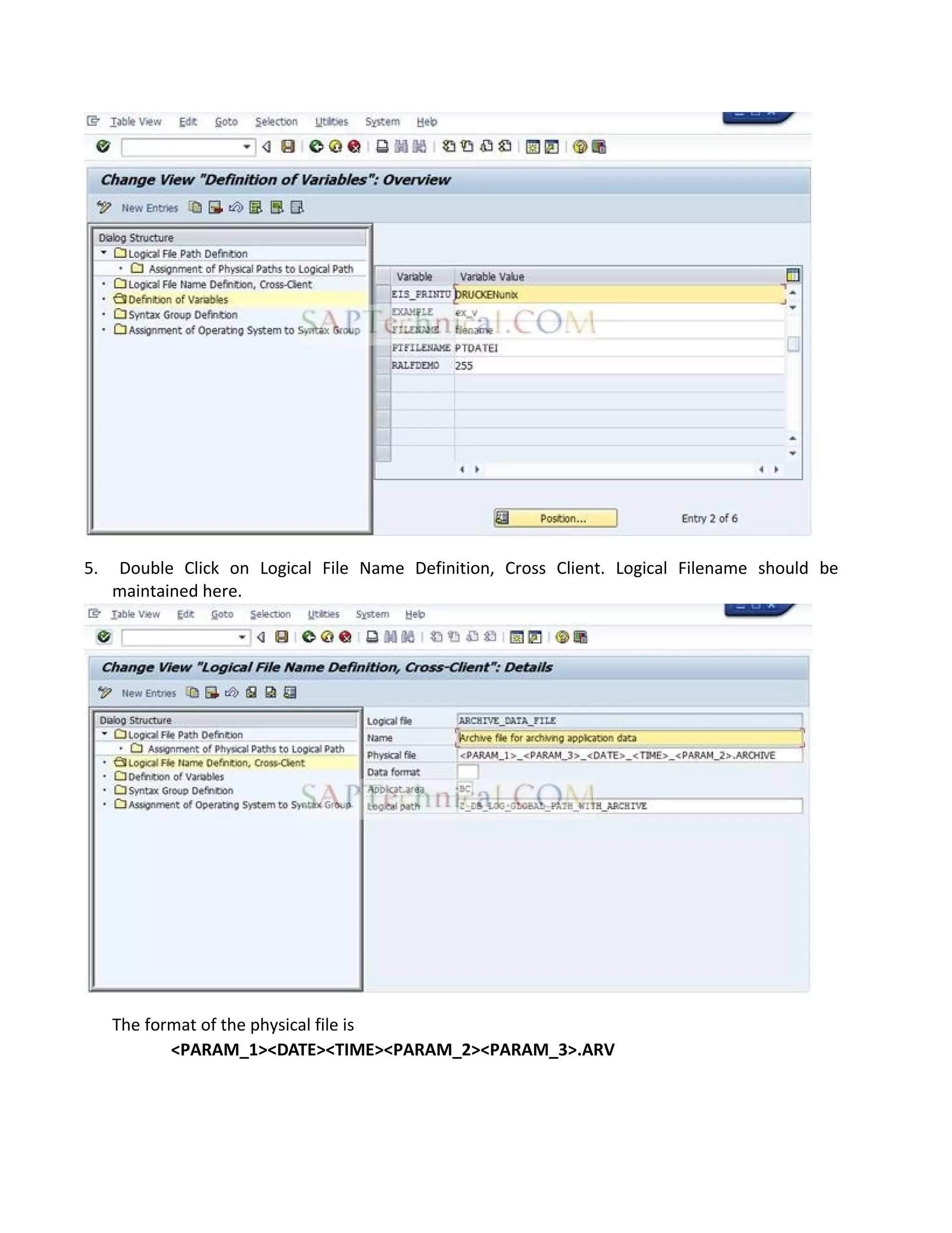 SAP data archiving | DOC
