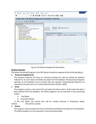 SAP data archiving | DOC