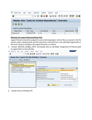 SAP data archiving | DOC